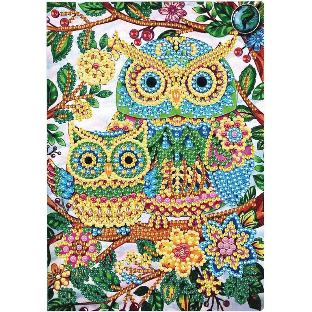 Jeweled Owl DIY Diamond Art Notebook Kit - Etsy