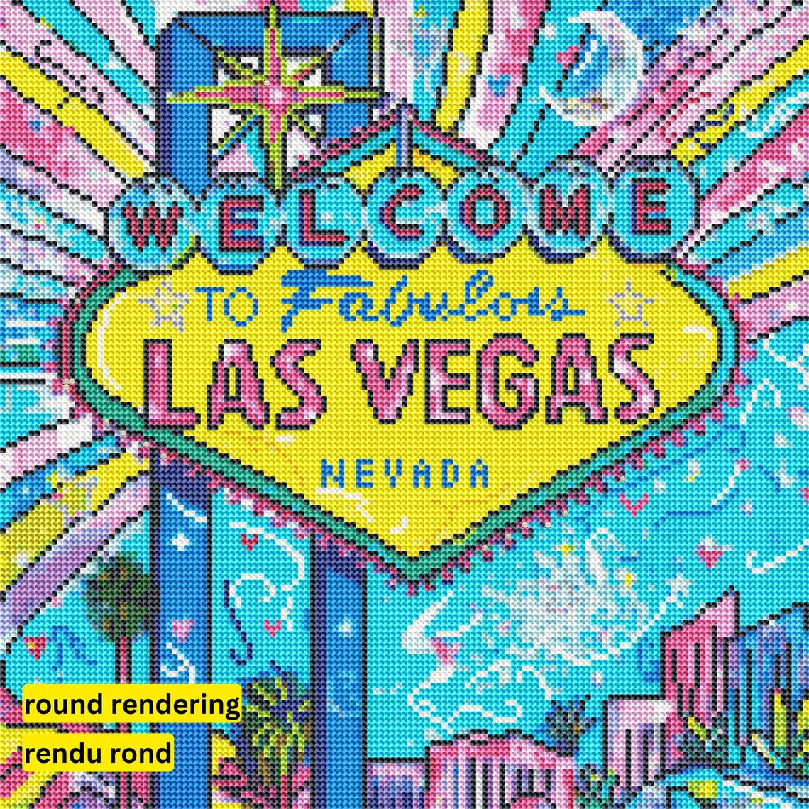 Las Vegas by Jess Stempel Premium DIY Diamond Art Kit - Etsy