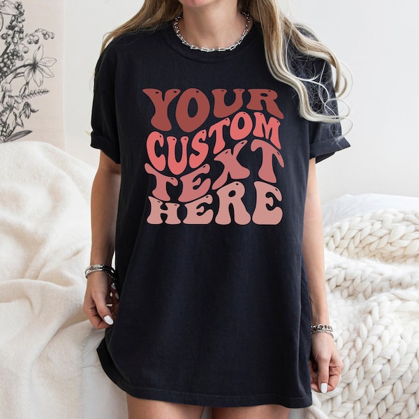 Wavy Writing Shirt - Etsy