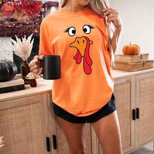 Funny Turkey Face Shirt, Matching Thanksgiving Shirts, Funny Graphic ...