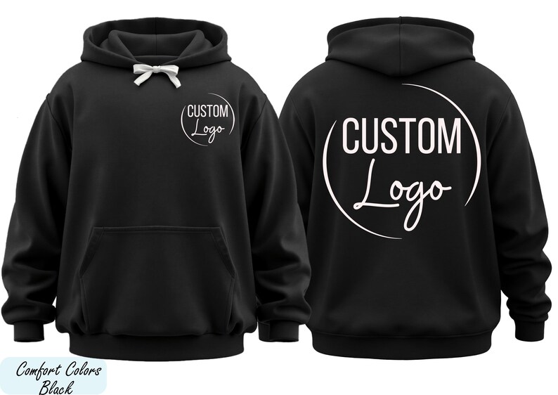 Customized Logo Hoodie, Your Business Logo or Brand Logo, Custom Logo ...
