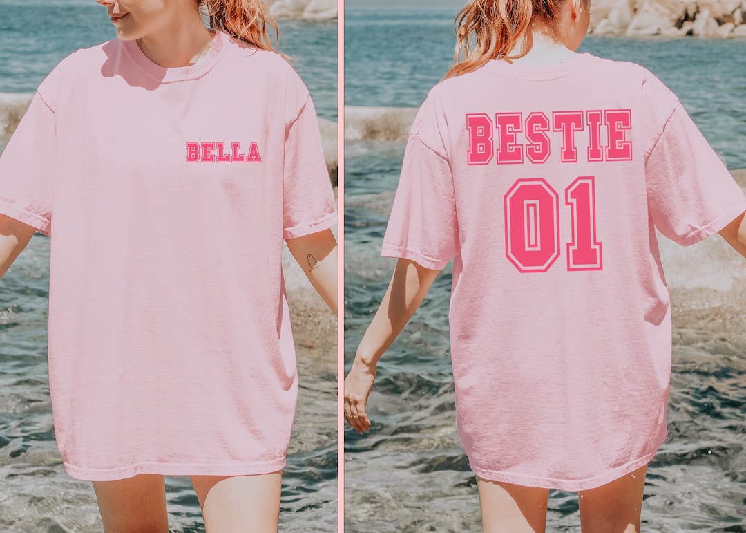 Comfort Colors® Custom Bestie Shirt, Custom Best Friend Gift, Besties ...