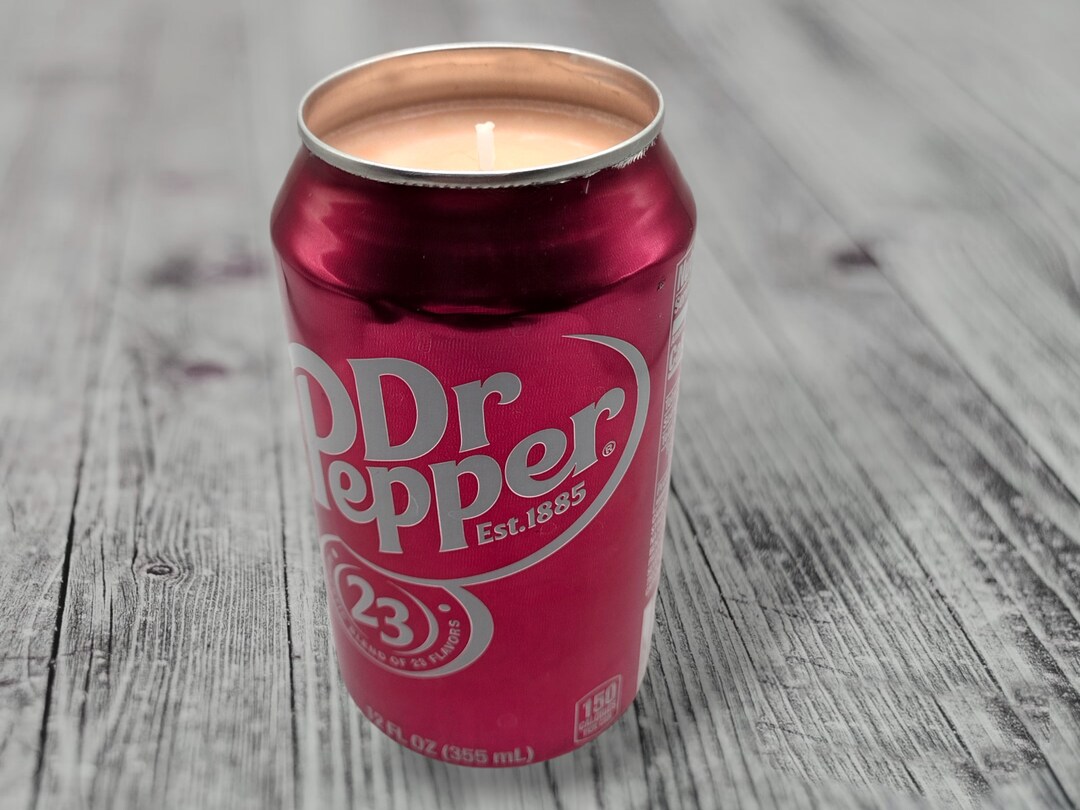 Dr Pepper Soy Candle12 Fl Oz Novelty Candle in Upcycled Root Beer Can ...