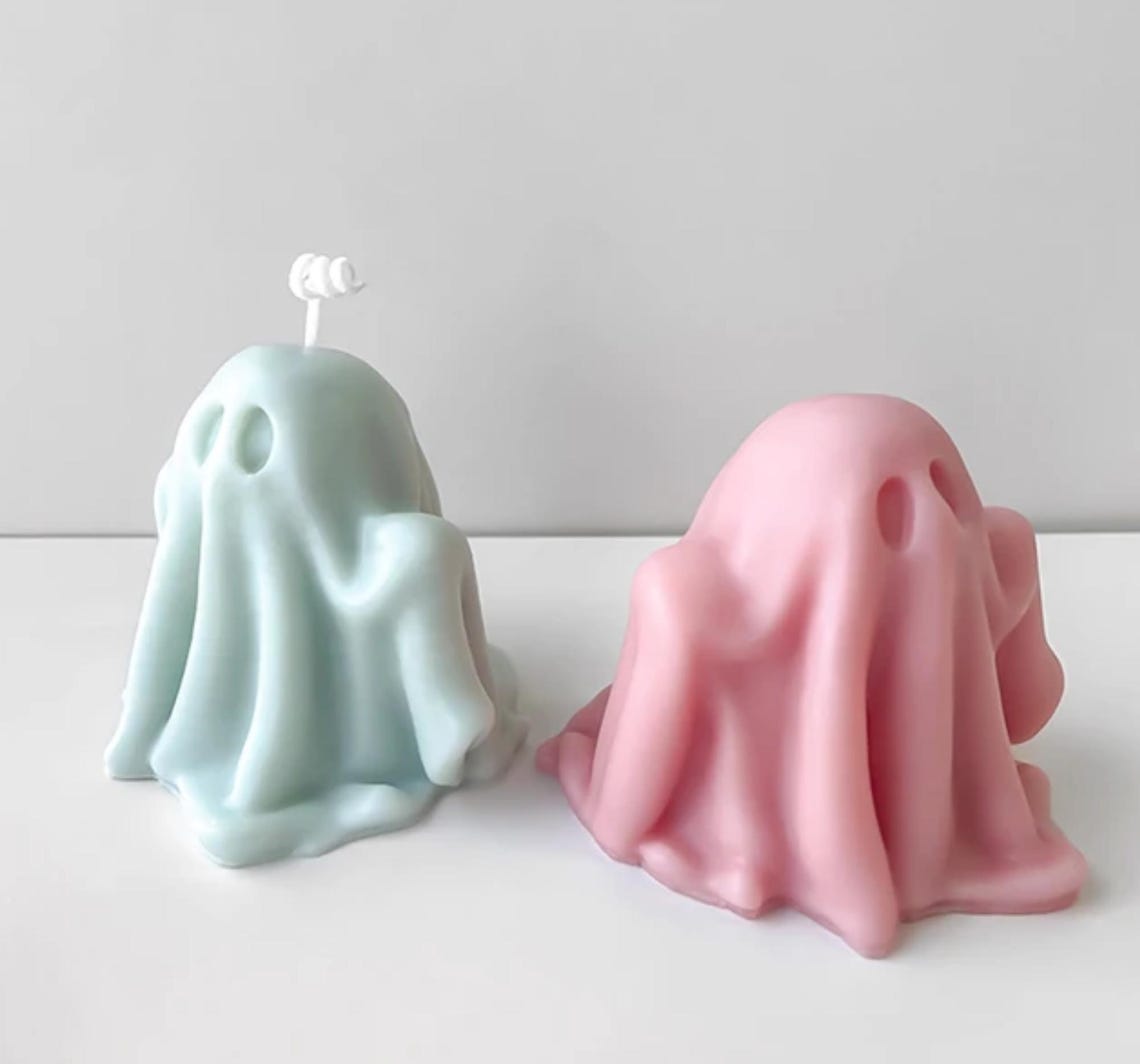 Cute Ghost Candles | Little Ghost Candle | Gifts for Them | Choose Your ...