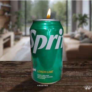 Sprite Soy Candle: 12 Fl Oz Novelty Candle in Upcycled Sprite Can ...