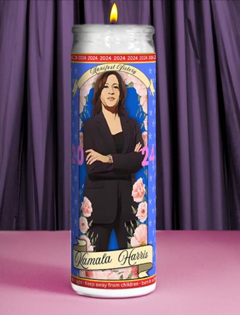 7 Oz Kamala Harris Candle Manifest Victory We're Not Going Back ...