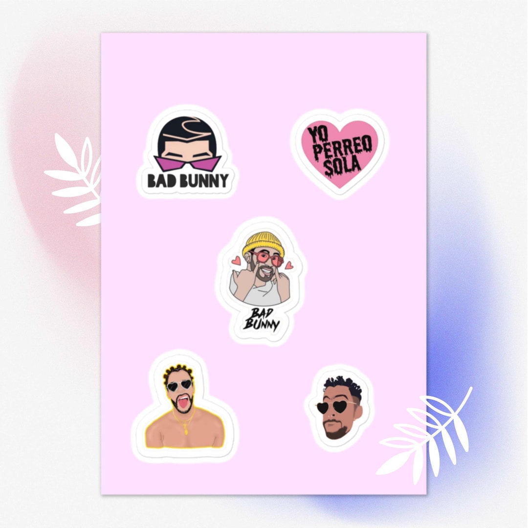 Bad Bunny Sticker Sheet - Etsy