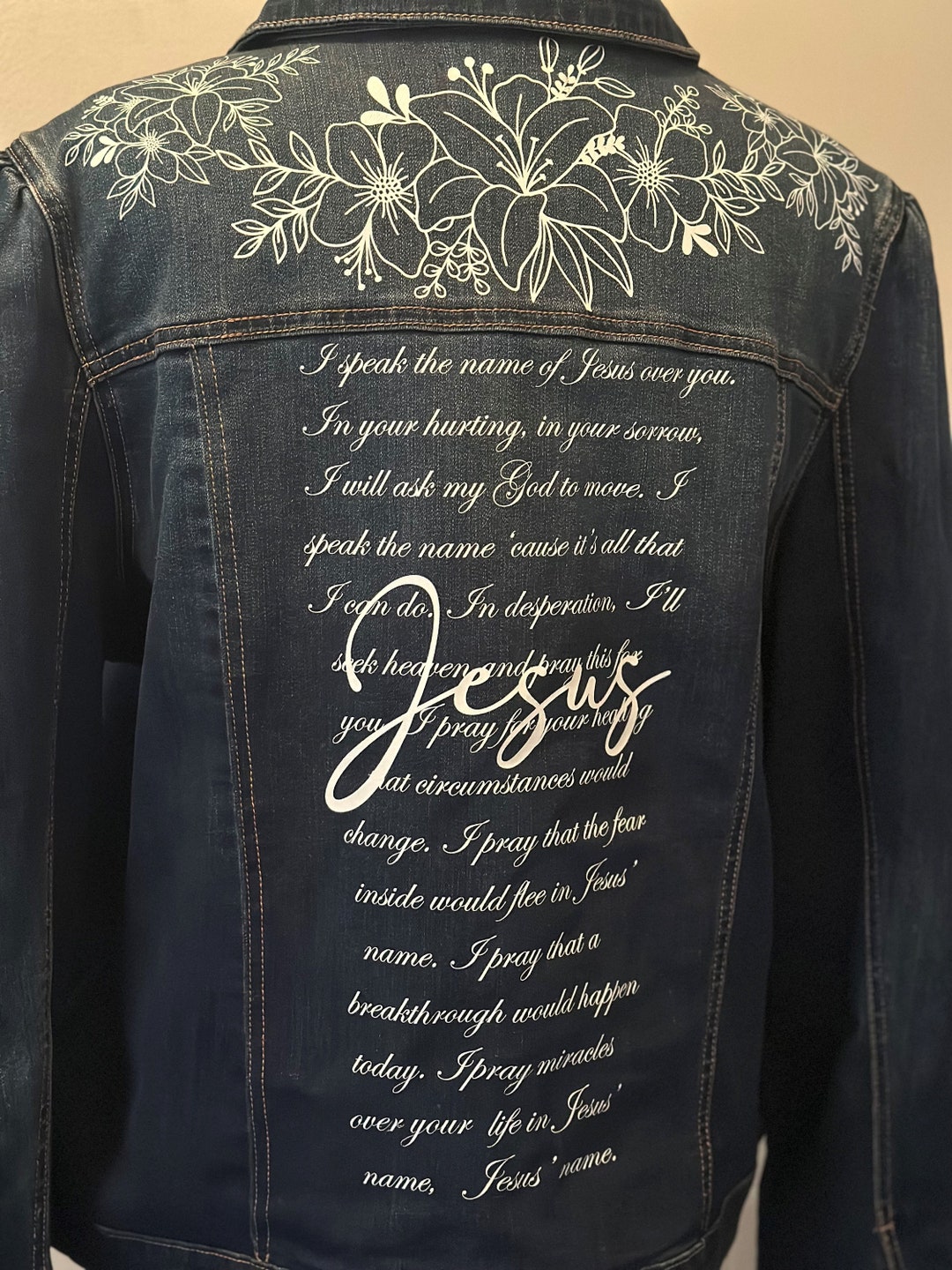 Prayer Jacket I Speak the Name of Jesus - Etsy