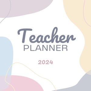 Teacher Planner Aesthetic Style 2024 Printable School Planner daily ...