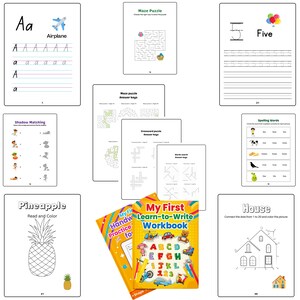 Preschool Pre-k Kindergarten Learning Bundle 100 Pages Printable ...