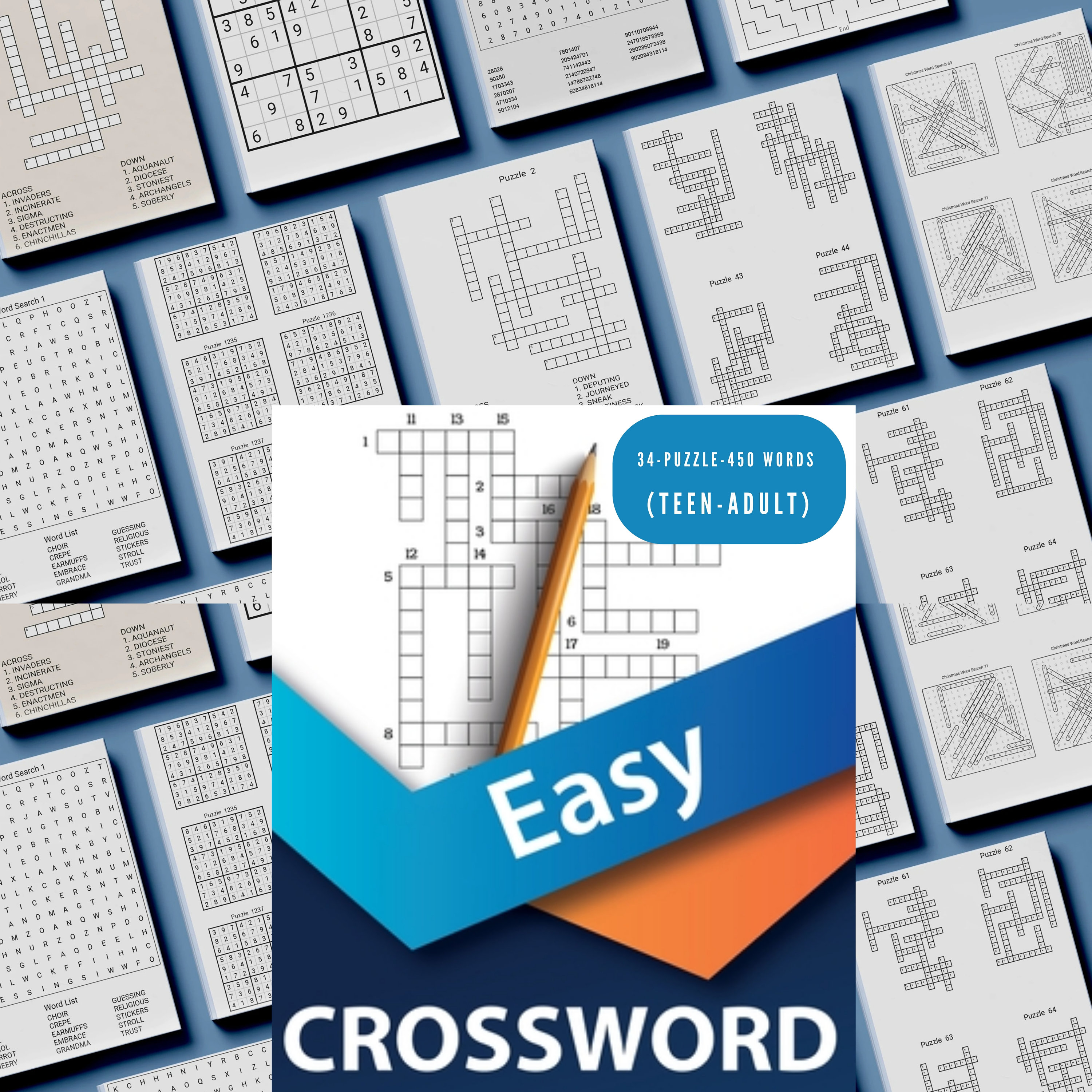 450+ Crossword Puzzle | 45 Printable Puzzle Pages for Kids and Adult ...