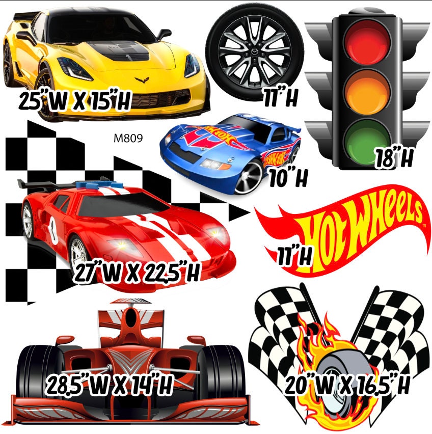 Racing Cars Wheels Boys Flags Fire Checkered Lawn Sign - Etsy