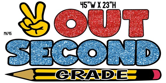 Second Grade Peace Out School Graduation Lawn Signs Yard | Etsy