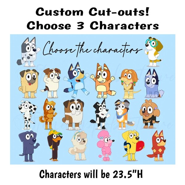 Character Cutout - Etsy