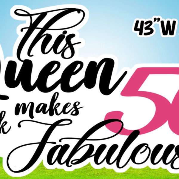 50th Birthday Yard Signs - Etsy