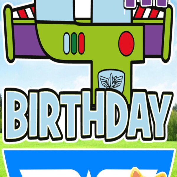 Buzz Lightyear Happy Birthday - Etsy