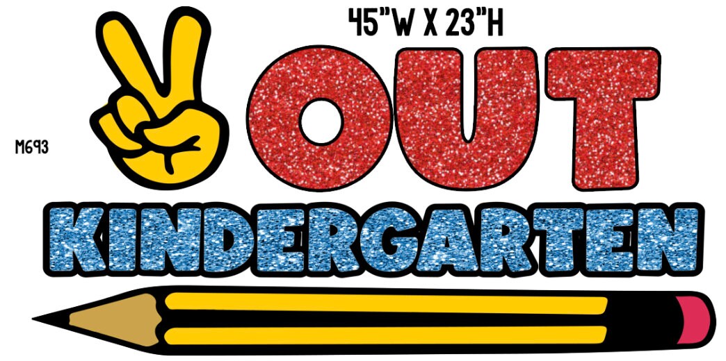 Kindergarten, Peace Out, School, Graduation, Lawn Signs, Yard Cards ...