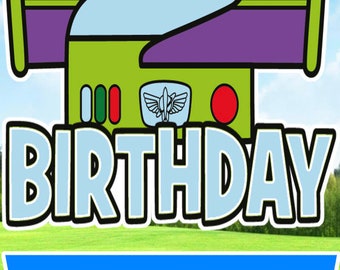 1st, Birthday, Buzz, Inspired, Space, Lightyear, Yard Cards, Lawn Signs ...