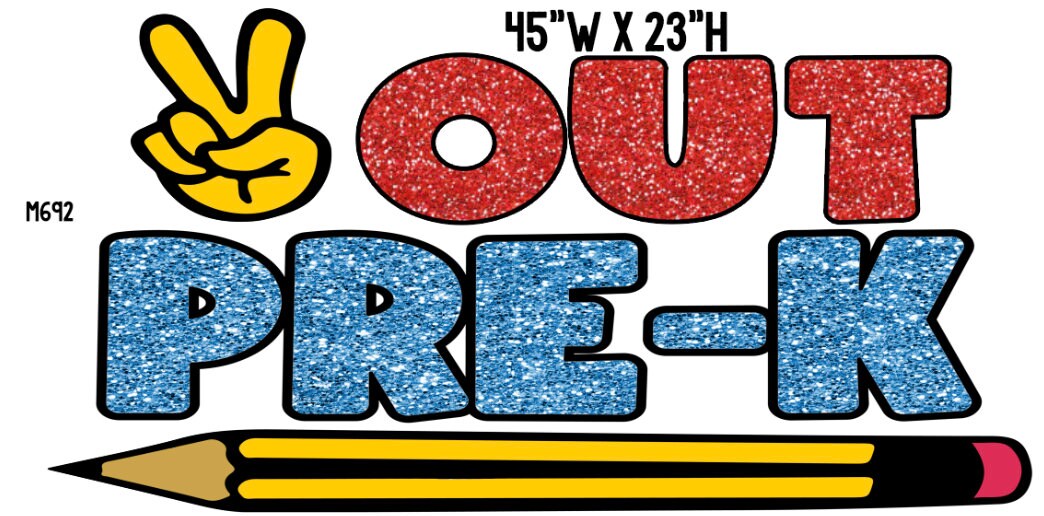 Pre-k, Peace, Schools Out, Graduation, Summer, Party Props, Pencil ...