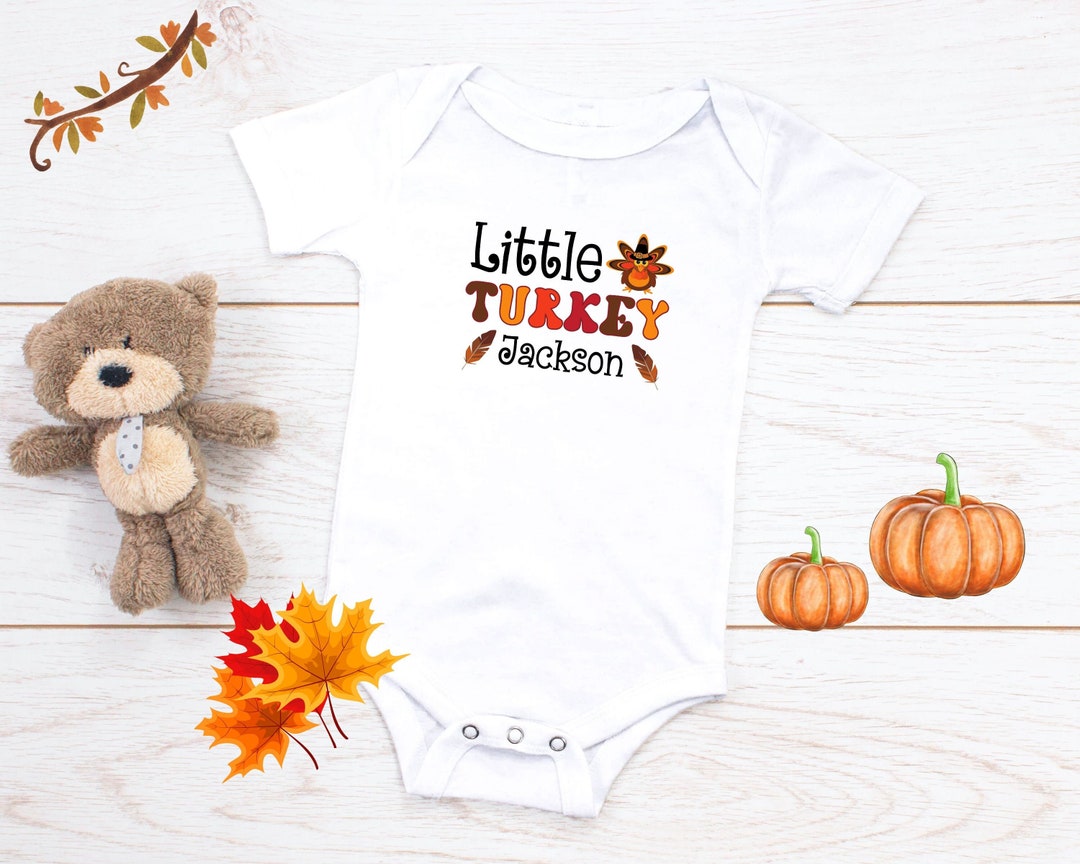 Personalized Little Turkey Baby Boy Onesie Little Turkey - Etsy