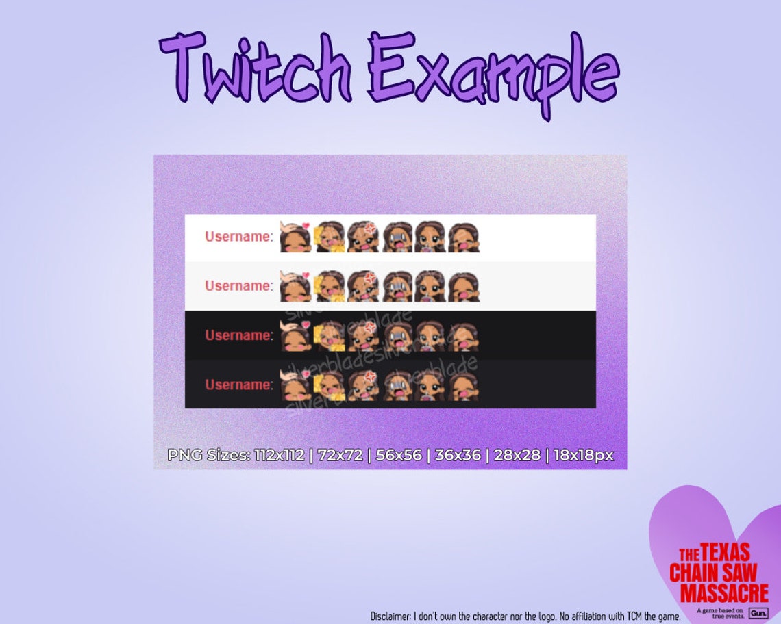 Ana Flores Twitch Emotes Discord Emotes Texas Chainsaw Massacre Emotes ...