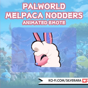 Palworld Melpaca Nodders Animated Emote Palworld Stream Assets, Channel ...