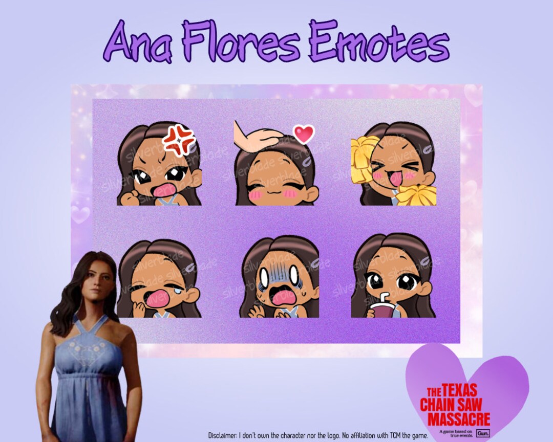 Ana Flores Twitch Emotes Discord Emotes Texas Chainsaw Massacre Emotes ...