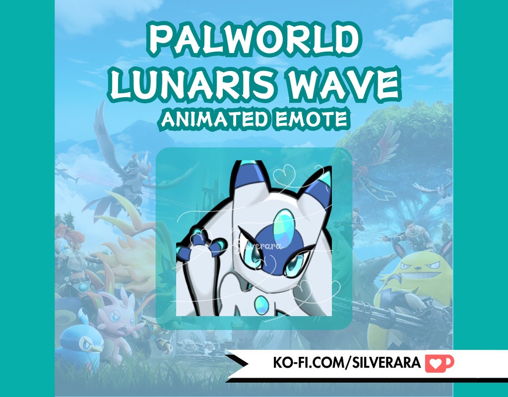 Palworld Lunaris Wave Animated Emote Palworld Stream Assets, Channel ...
