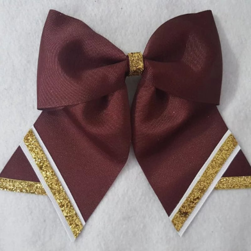 Maroon Cheer Bows - Etsy