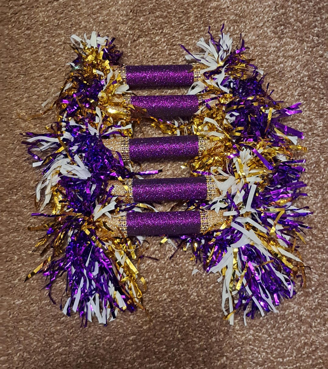 Mini Spirit Stick - Purple Glitter With and Purple Gold and White ...