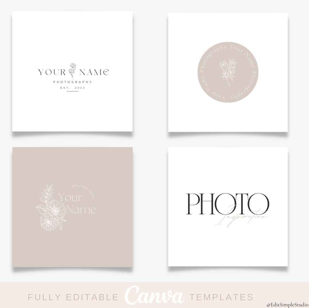 Photography Logo Templates | Logo Design for Photography, Branding Kit ...