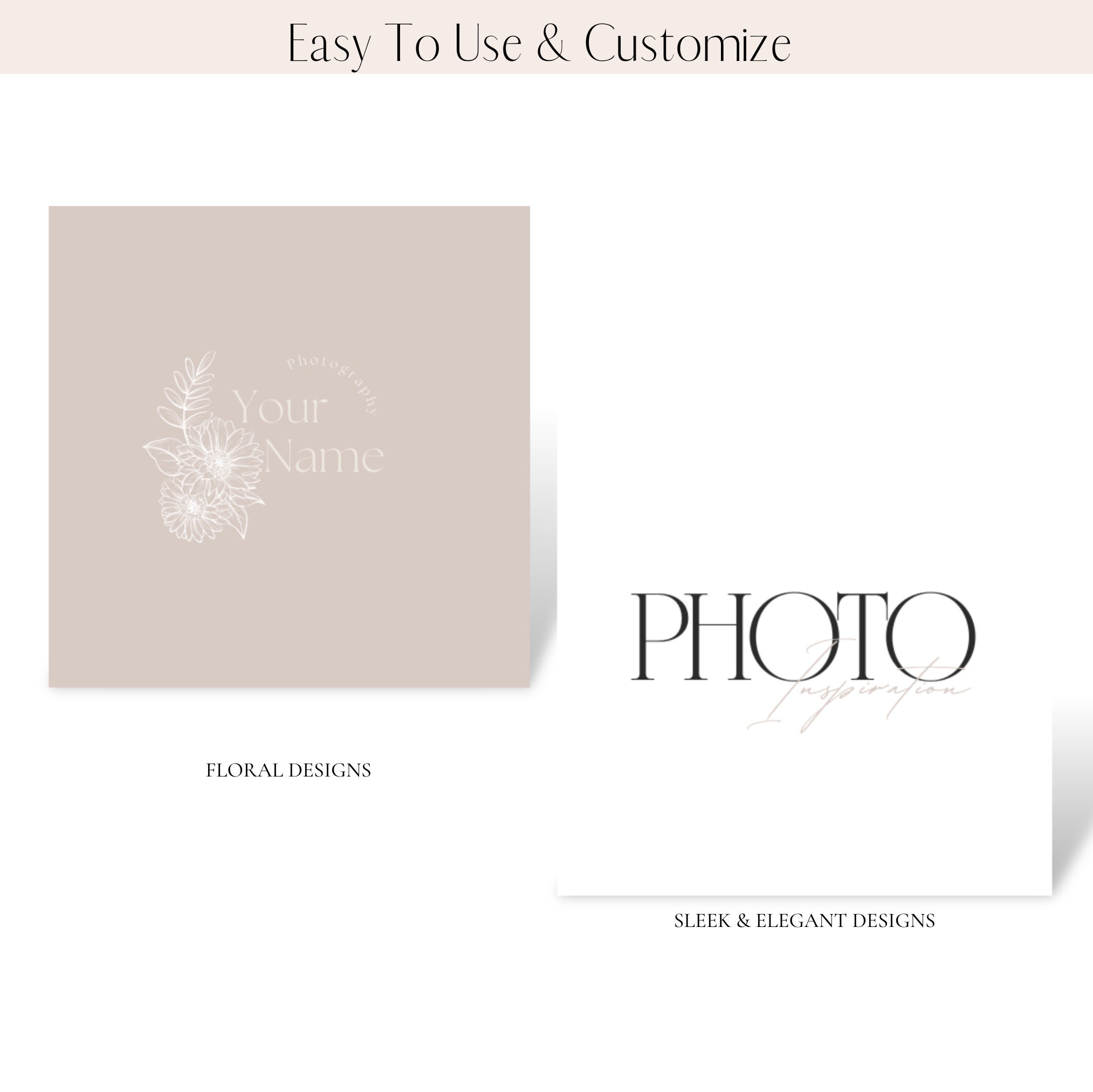 Photography Logo Templates | Logo Design for Photography, Branding Kit ...