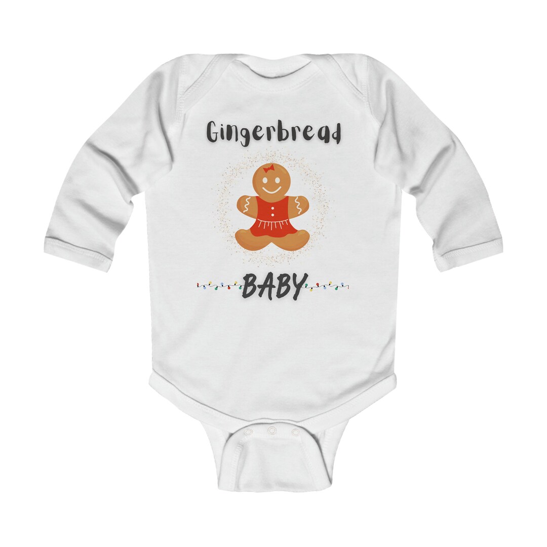 Gingerbread Infant Long Sleeve Bodysuit - Etsy