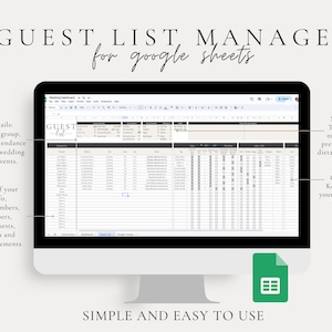 Google Sheets Wedding Budget,guest List Tracker,wedding Checklist ...