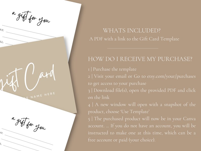 Editable Gift Certificate Template,gift Certificate Template,modern ...