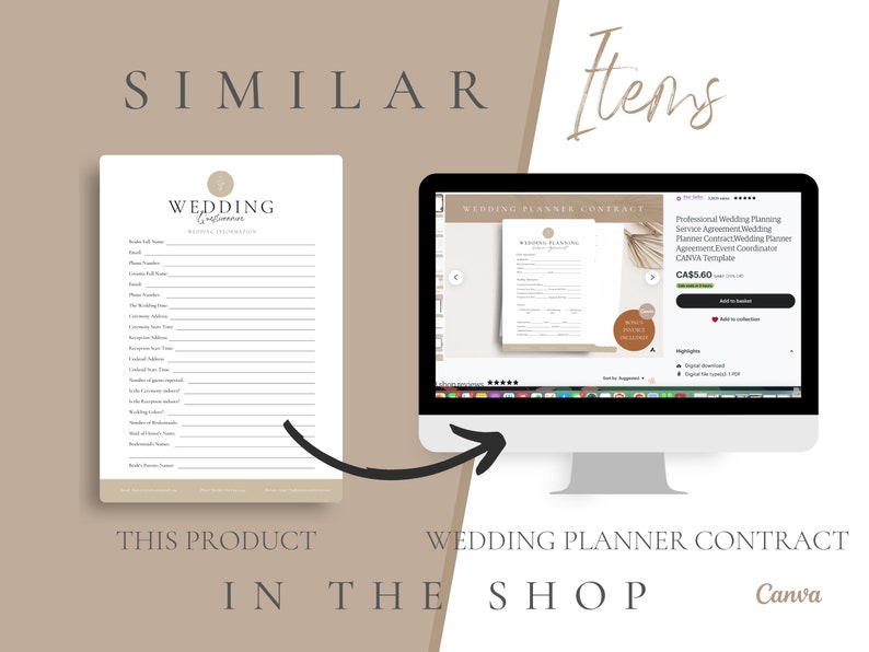 Professional Wedding Planner Client Questionnaire and Welcome - Etsy