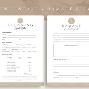 EDITABLE Cleaning Service Contract Bundle, Maid Forms CANVA Template ...