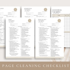 EDITABLE Cleaning Service Contract Bundle, Maid Forms CANVA Template ...