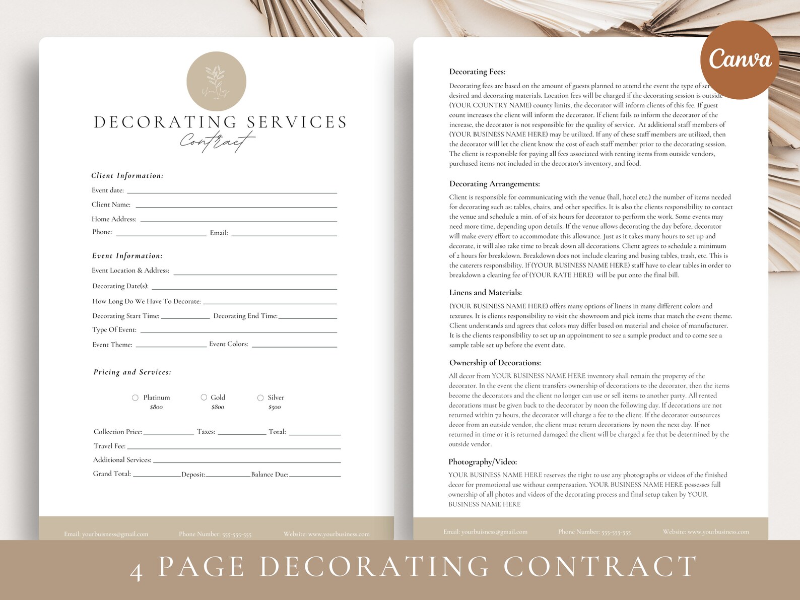 Professional Event Decorating Services Contractdecorating - Etsy