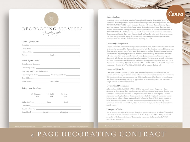 Professional Event Decorating Services Contractdecorating - Etsy