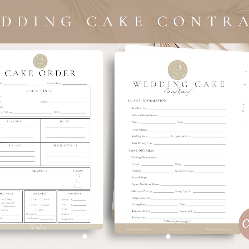 Cake Order Form - Etsy