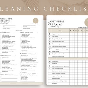 EDITABLE Cleaning Service Contract Bundle, Maid Forms CANVA Template, Janitor Printable ...
