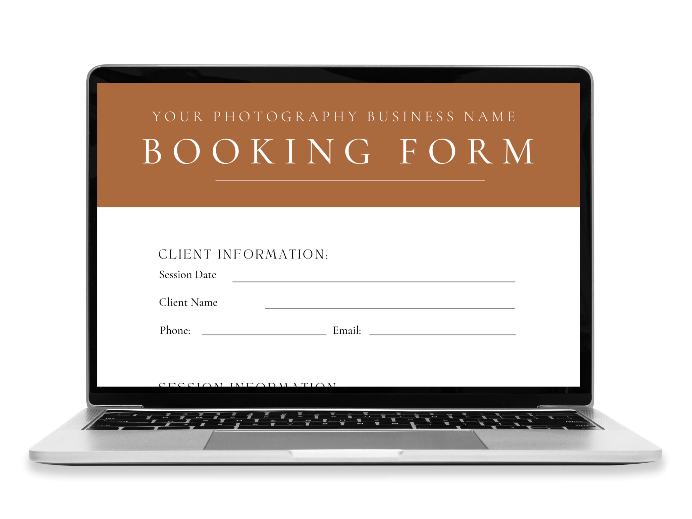 Photography Forms, Client Booking Form for Photographer,photography ...