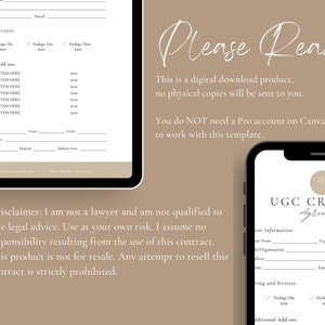 Professional UGC Creator Contract Template, UGC Template, UGC Contract ...