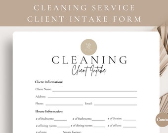 Professional Residential Service Intake Form - Etsy