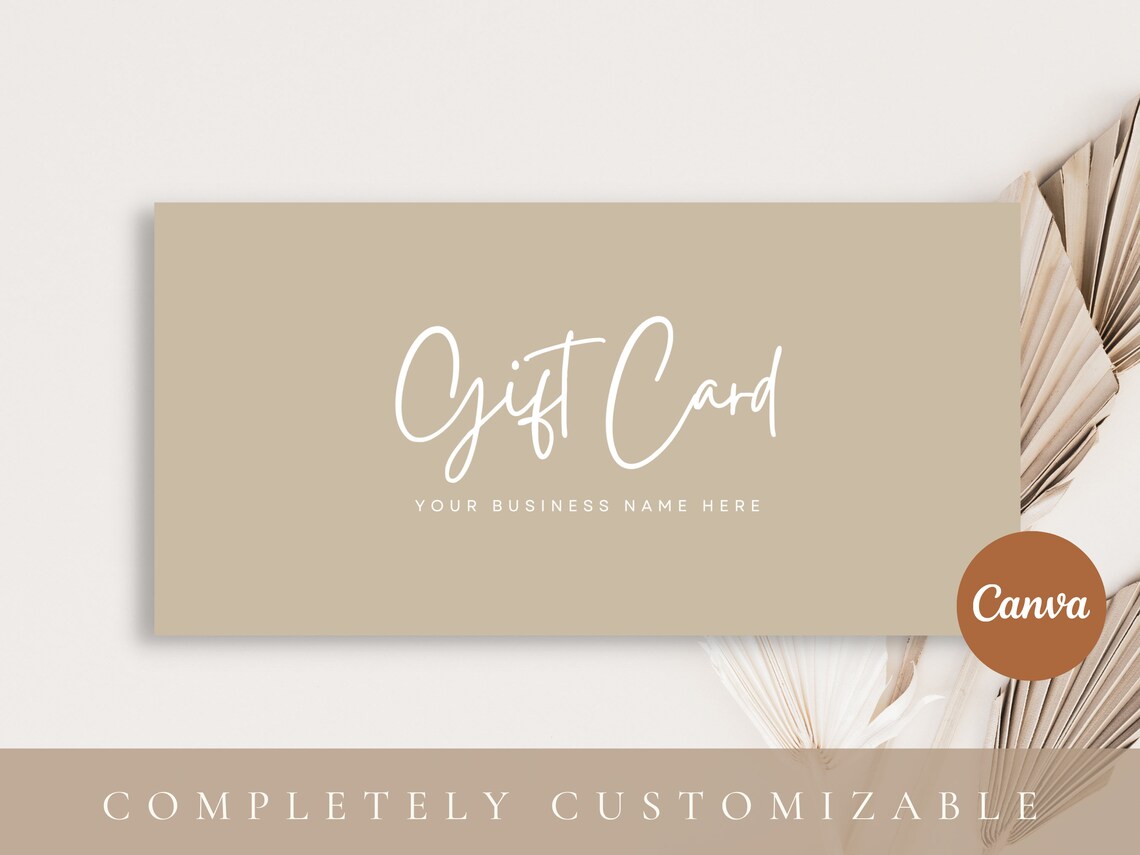 Editable Gift Certificate Template,gift Certificate Template,modern ...