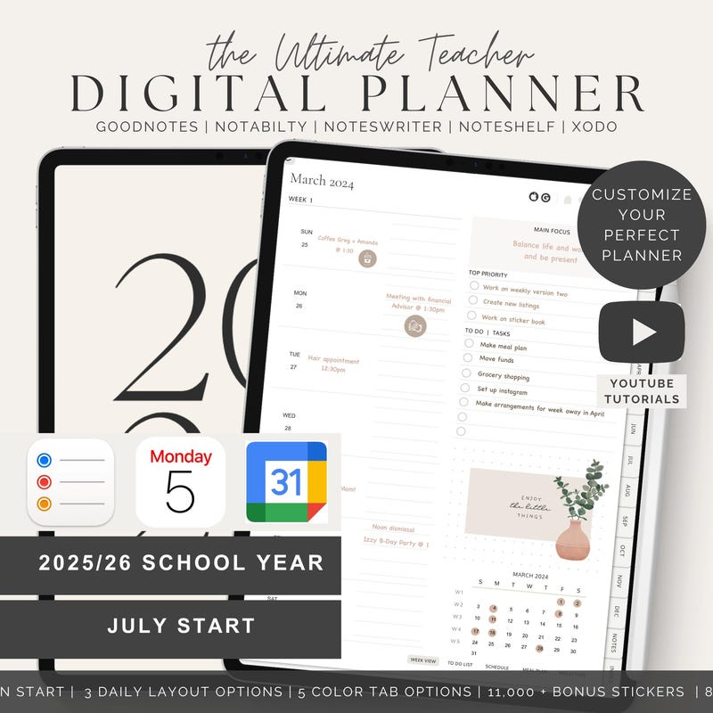 Teacher Planner - Etsy