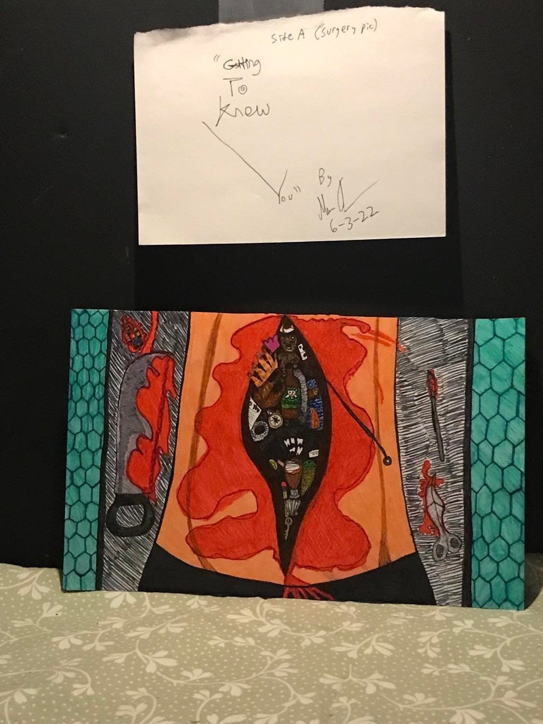 Double-sided Original Art- "getting to Know You" and "thoughtless ...