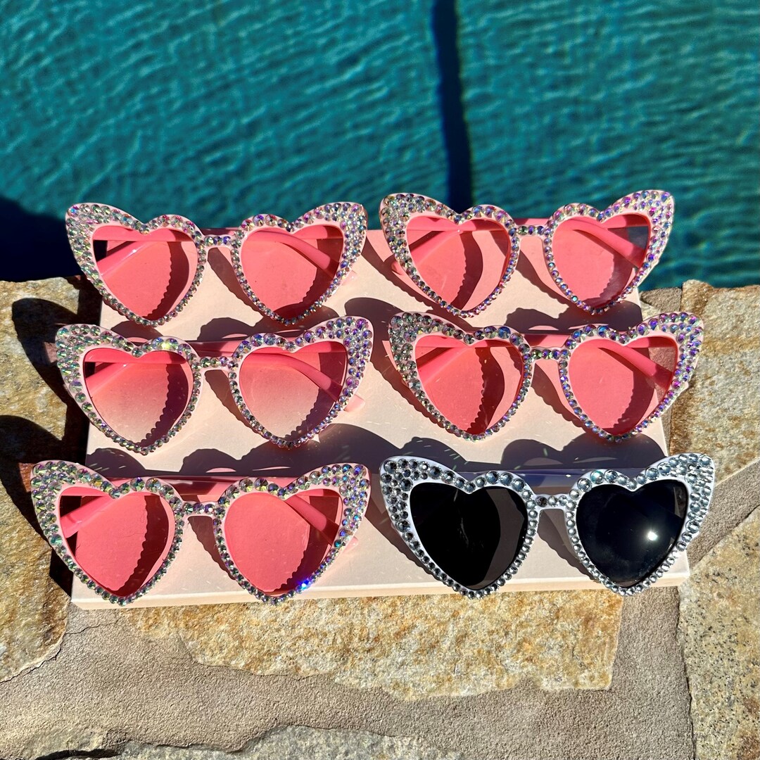 Party Pack - Bachelorette Heart Sunglasses - Etsy