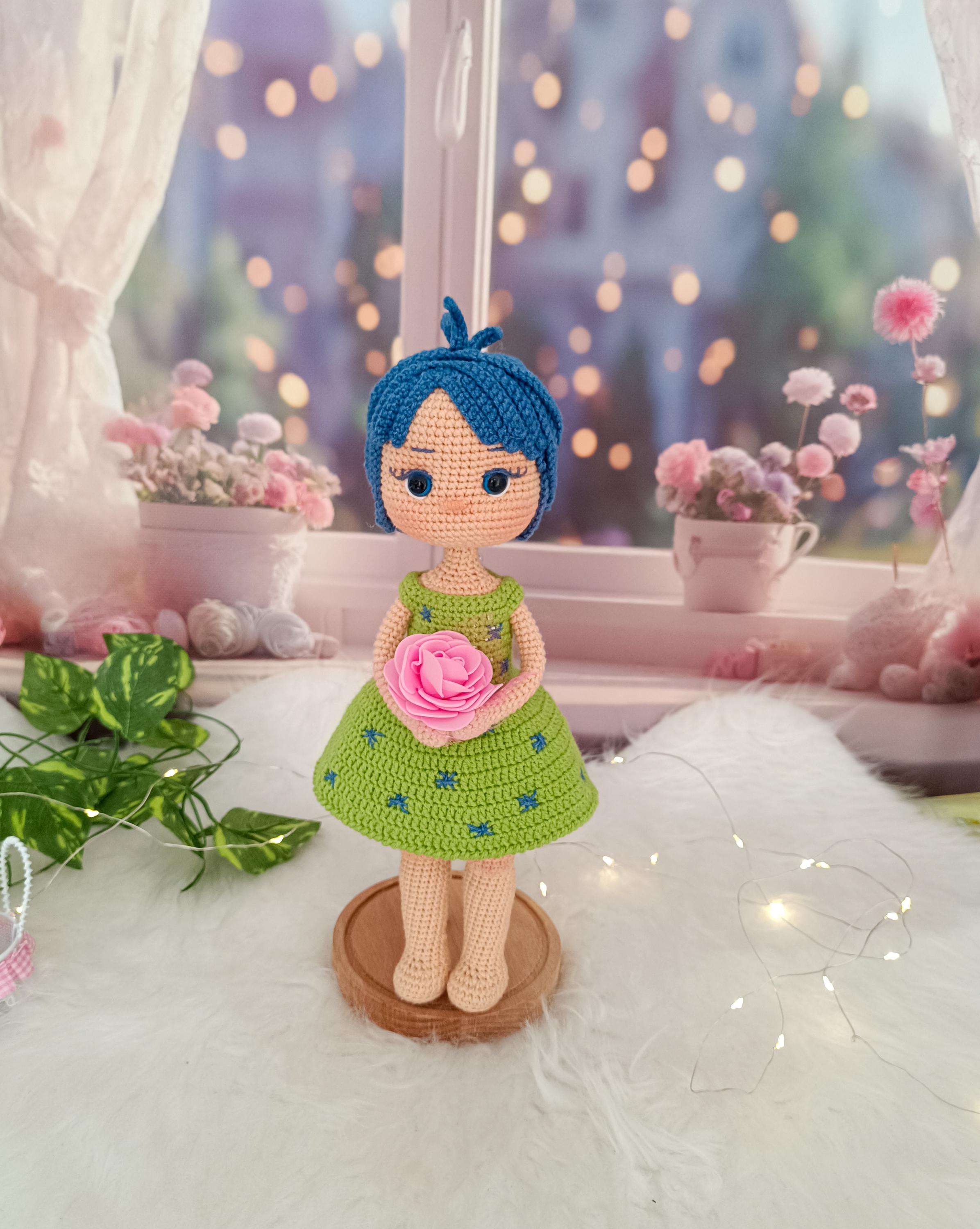 CROCHET DOLL JOY, Amigurumi Doll, Inside Out - Etsy